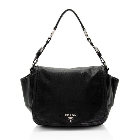 Prada | Bags | Prada Vitello Daino Side Pocket Flap Bag | Poshmark
